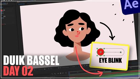 Duik Bassel DAY 02 Eye Blink With Slider Control After Effects
