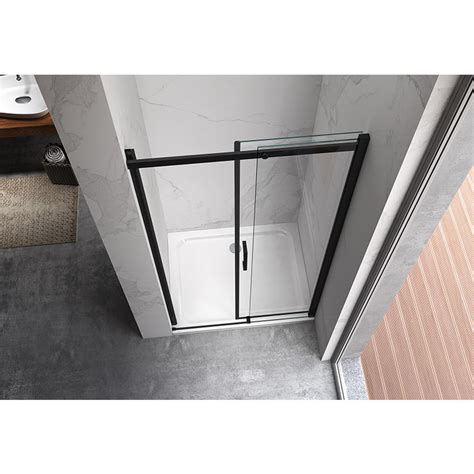 DRZWI PRYSZNICOWE KZ09C CZARNE 115 120 CM 8 MM Sklep Hydrosan Eu