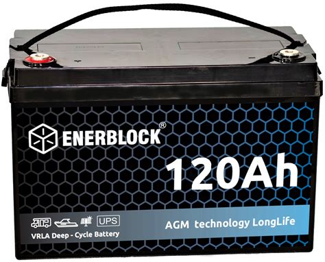 AKUMULATOR AGM 12V 120AH ENERBLOCK DEEP CYCLE Akumulatorek Pl