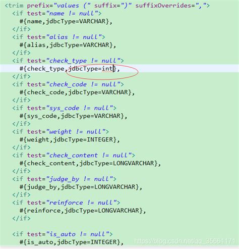 记录一次mybatis动态新增拼接sql语句出现的异常 主要是数据库sql server与jdbctype数据类型之间的对应关系 jdbctype longvarchar csdn博客