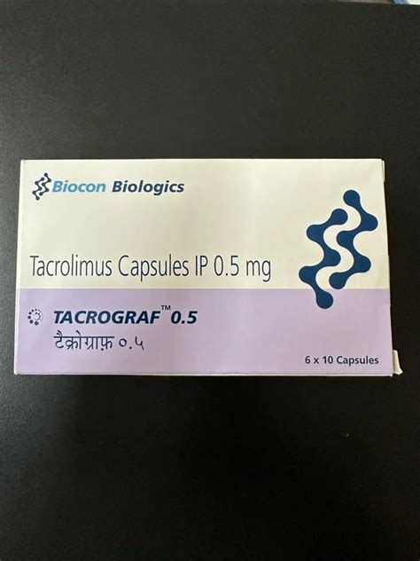 Tacrolimus Capsules Ip Mg At Rs Stripe Tacrolimus Capsule In