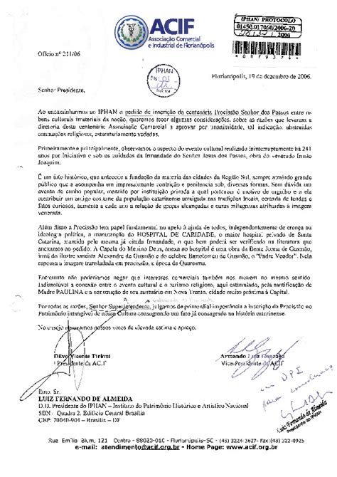 Pedido para registro de bem cultural Procissão do Senhor dos Passos