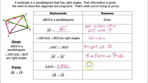Parallelogram Proofs Worksheet With Answers