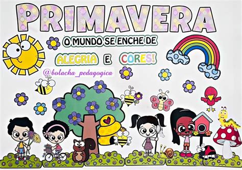 Painel da Primavera Bolacha Pedagógica