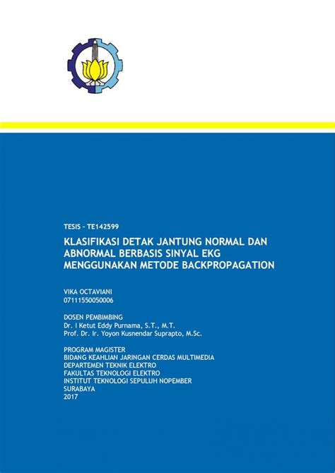Pdf Tesis Te Klasifikasi Detak Jantung Normal Dan Repository