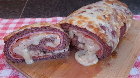 ROCAMBOLE DE CARNE MOÍDA COMPLETO PASSO A PASSO Cebola e Salsa