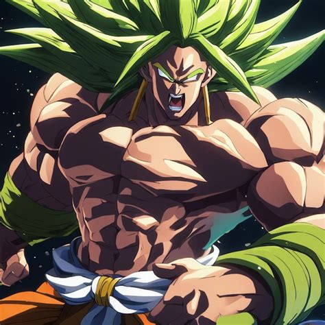 Broly El Legendario Berserker Saiyan En El Anime Y El Manga Foto Premium