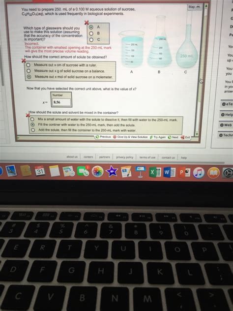 Solved You Need To Prepare 250 ML Of A 0 100 M Aqueous S Chegg