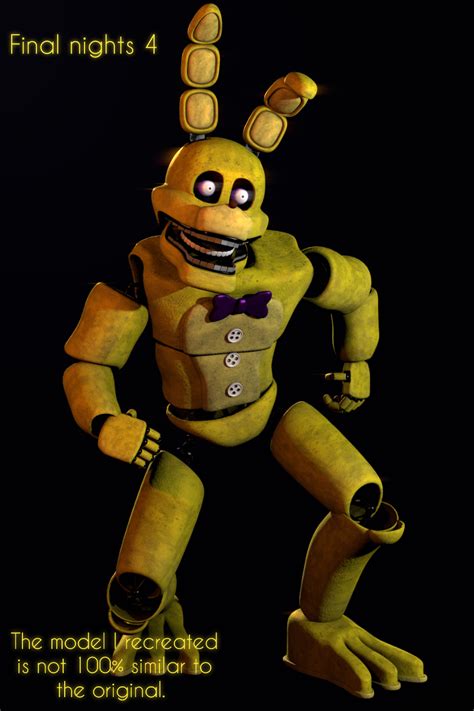 FN4 Proto SpringBonnie Recreated Model The Model I Recreated Is Not