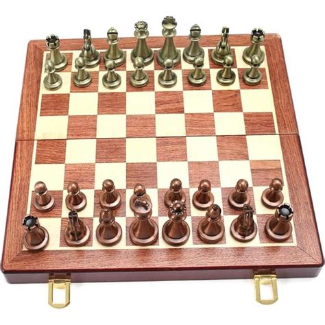 Jeu D Échecs Grand Jeu D Échecs En Métal De Luxe Rétro En Alliage
