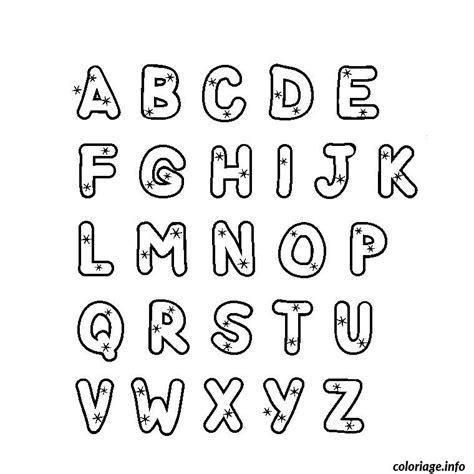 Coloriage Alphabet Majuscule Dessin Alphabet à imprimer