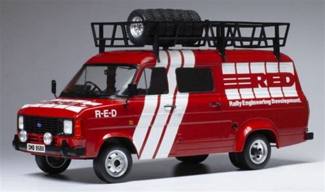 Modellbau Klar De IXO Ford Transit MK II R E D Rally Engineering