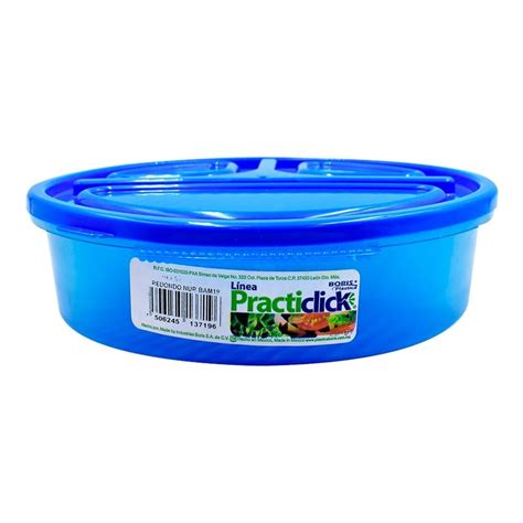 Recipiente Boris Plástica Practiclick Azul Walmart