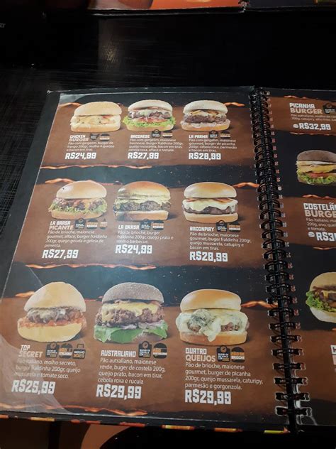 Menu Em La Brasa Burger Restaurante Recife