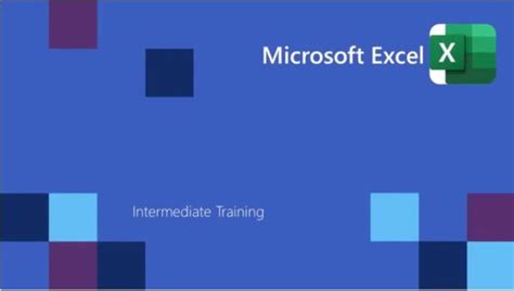 Microsoft Excel Intermediate Level Course Lesson 1 RPA Learning
