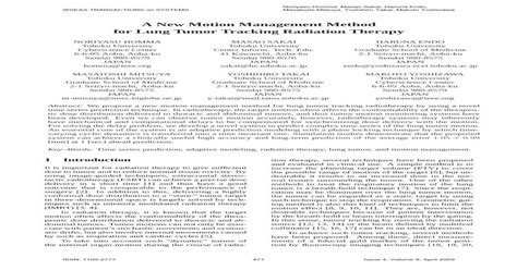 a new motion management method for lung tumor … · a new motion management method for lung tumor