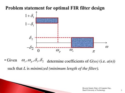 ppt ce 40763 digital signal processing fall 1992 optimal fir filter design powerpoint