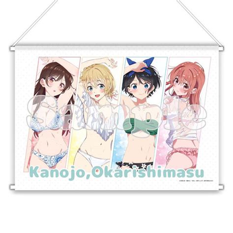 楽天市場彼女お借りします 第3期 描き下ろしB2タペストリー 水着Ver エムズファクトリー 在庫切れあみあみ 楽天市場店
