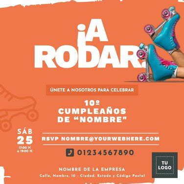 Patinaje crea flyers y pósters online