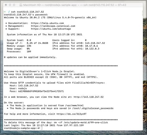 How To Set Up A Node Js Application For Production On DigitalOcean Droplet