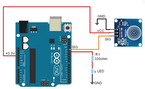 ttp223 touch sensor interfacing with arduino arduino