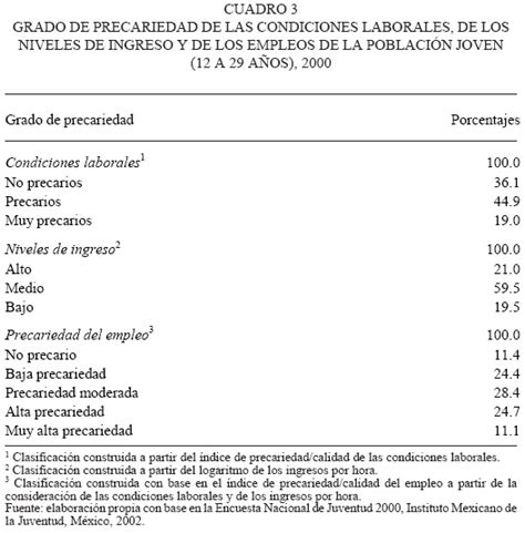 J Venes Y Precariedad Laboral En M Xico