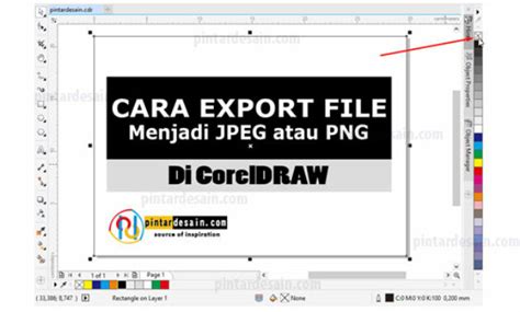 Cara Export File CorelDraw Pintardesain