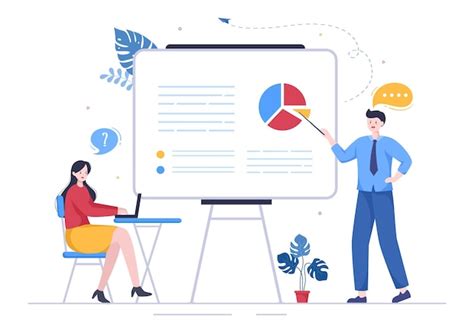 Ilustración de vector de dibujos animados de planificación de marketing