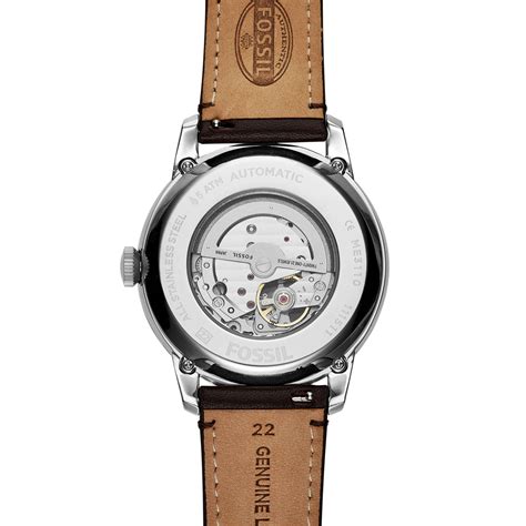 Reloj Townsman Automático Cuero Fossil