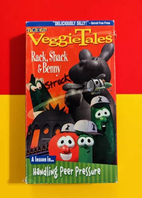 VEGGIETALES RACK Shack And Benny VHS 1998 Handling Peer Pressure