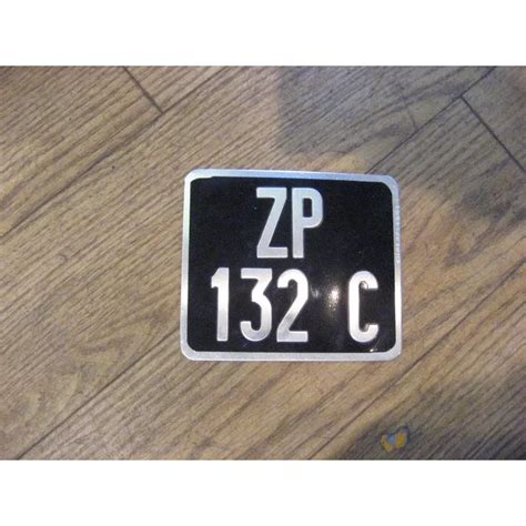 Lmpt Plaque Cyclo Alu Noir