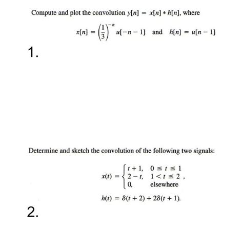 Solved Compute And Plot The Convolution Y N X N H N Chegg