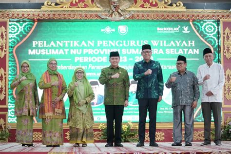 Pj Gubernur Sumsel Agus Fatoni Hadiri Pelantikan Pw Nu Sumsel Periode