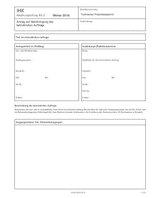 Fillable Online Ostwestfalen Ihk Antrag Auf Genehmigung Des