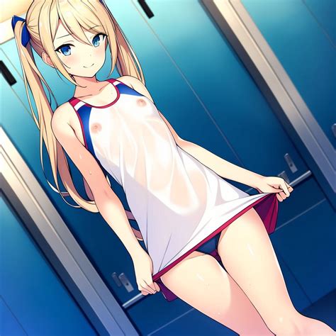 Rule Girls Ai Generated Bare Legs Blonde Hair Blue Eyes Breasts