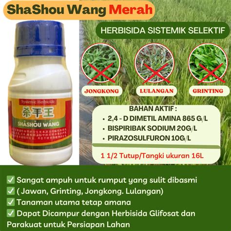 Jual Shashou Wang Herbisida Sistemik Selektif Pembasmi Rumput Liar