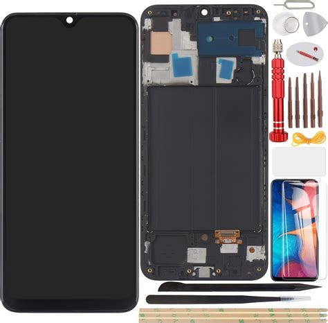 YHX OU AMOLED Écran Complet avec châssis pour Samsung Galaxy A50 2019