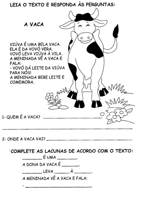 Leia o texto e responda às perguntas Atividades Educativas