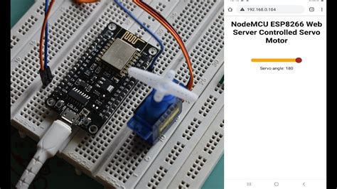 NodeMCU Web Server Controlled Servo Motor YouTube
