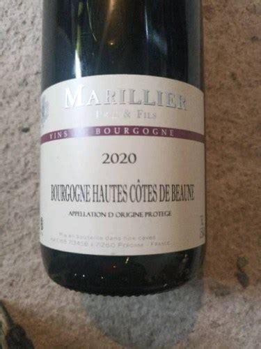 Marillier Pere Fils Bourgogne Hautes Côtes de Beaune Vivino US