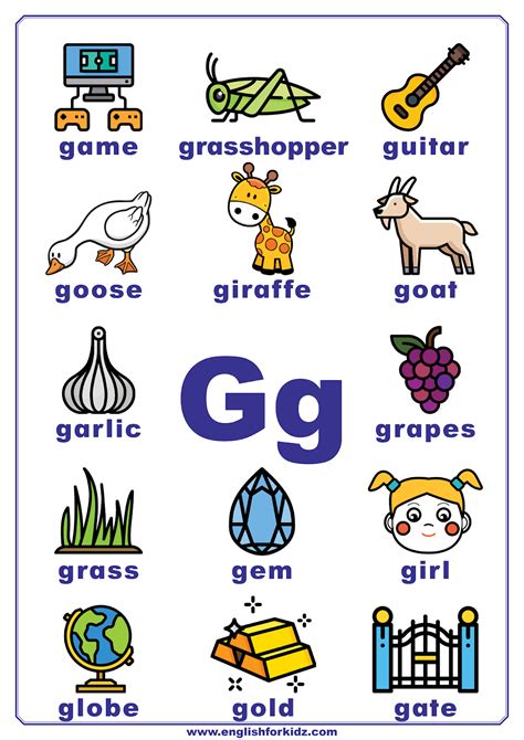 G Letter In English