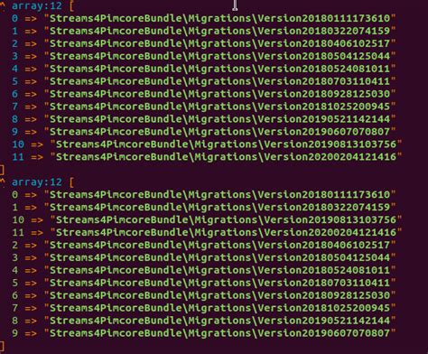 error prone sort behaviour on loadmigrations · issue 1172 · doctrine migrations · github