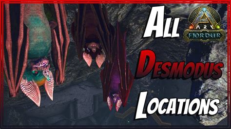 Desmodus Giant Bat Spawn Locations In Ark Fjordur YouTube
