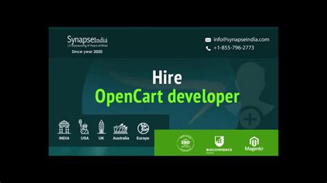 hire opencart developer synapseindia youtube