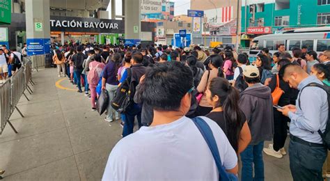 L Nea Del Metro De Lima Permite Ingreso Libre En Estaci N Bayobar