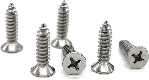 A2 Stainless Steel Phillips AB Self Tapping Countersunk Screws No 4