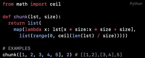 python代码阅读（第31篇）：将一个列表分割成指定大小的小列表 by felix medium