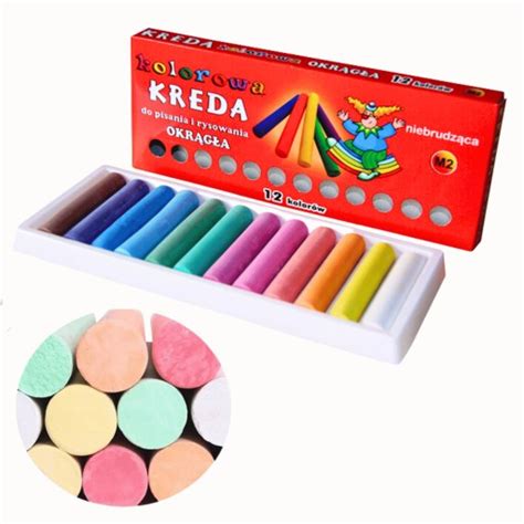 Kreda Chodnikowa Szkolna Kolorowa Bezpy Owa Allegro Pl