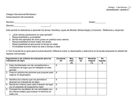 Ejemplos de Indicadores de Evaluación Guía Práctica NudoHome ar