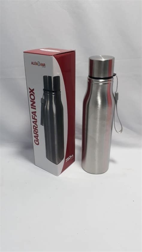Garrafa Térmica Aço Inox Inquebrável 750ml Alça MercadoLivre